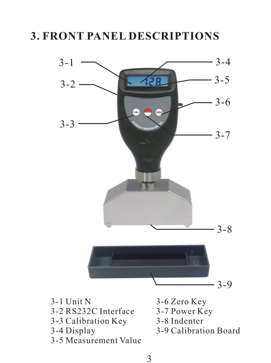 LANDTEK Digital Screen Tension Meter - Precise Measurement