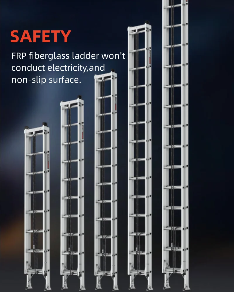 High Quality Telescopic Aluminium Alloy Ladder Rubber Feet Telescoping ...