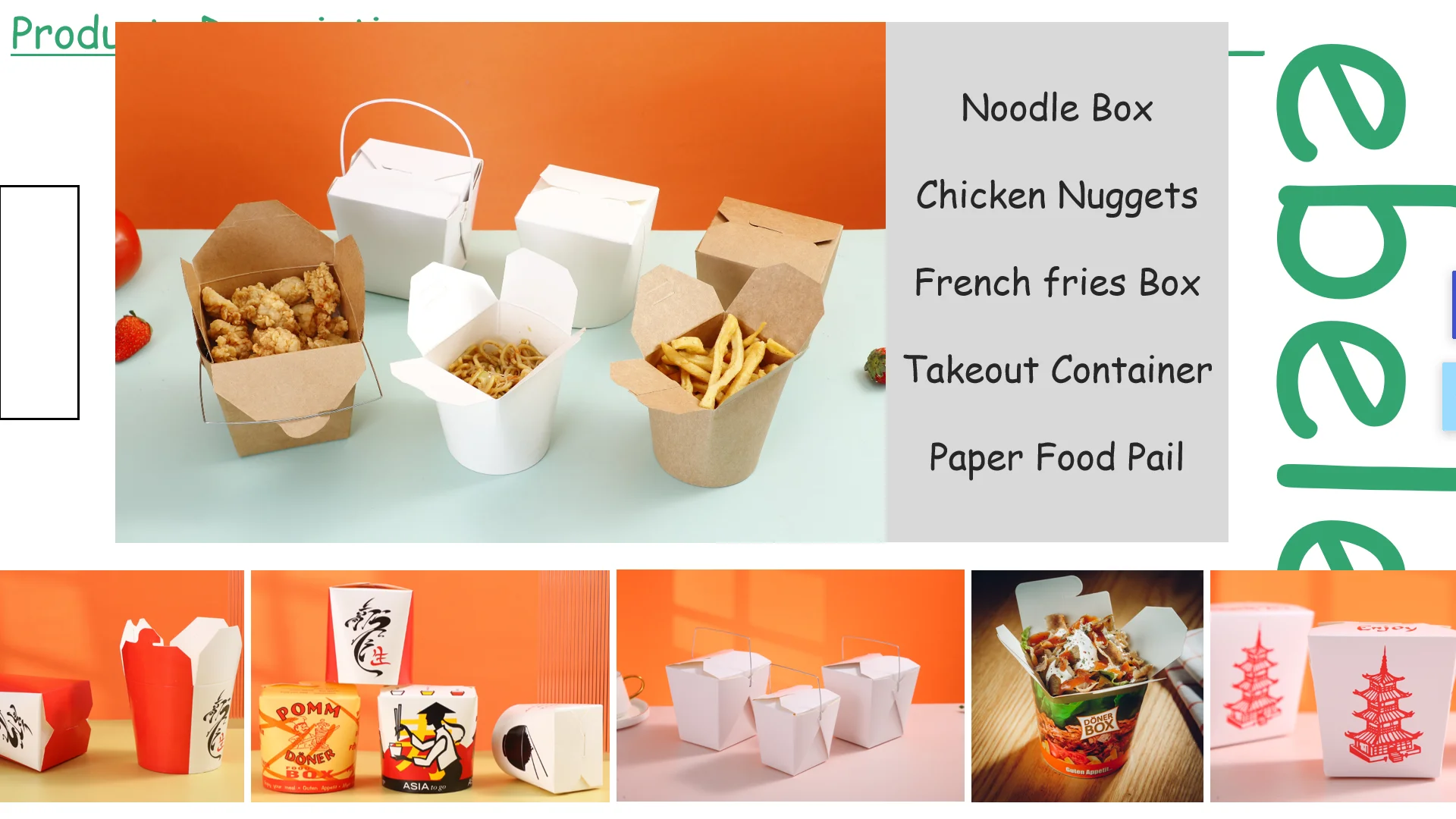 26 OZ Disposable Food Paper Pail - Perfect for Takeaway