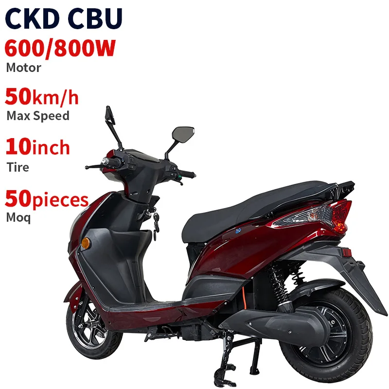 CKD CBU 10inch new model electric moped 600W/800W 50km/h max speed fast ...
