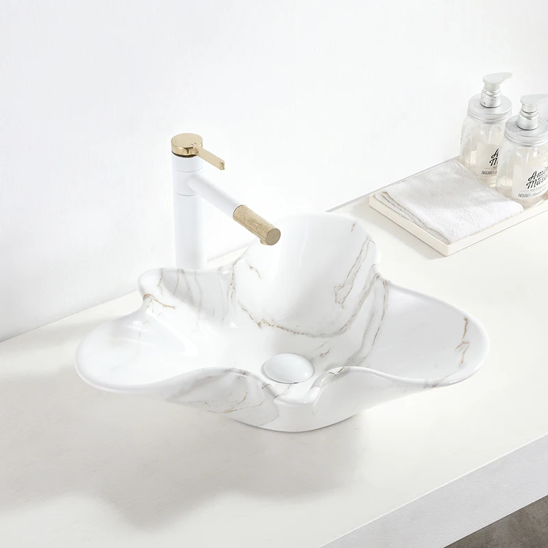 Yeson Porcelain Patent Sanitary Ware Sink Bowl Bathroom Handmade Wash ...