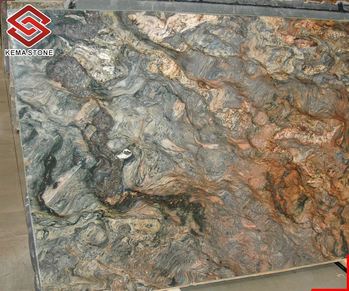 Wholesale Polished Brazil Fusion Granite Slabs for Countertops