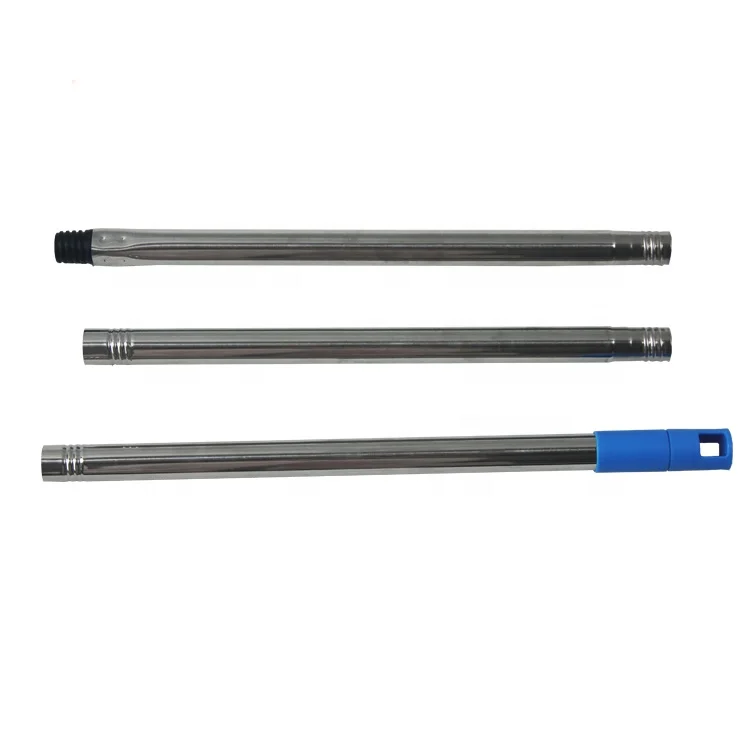 2 Section Navy Blue Extension Telescopic Metal Broom Handle Broom Stick ...