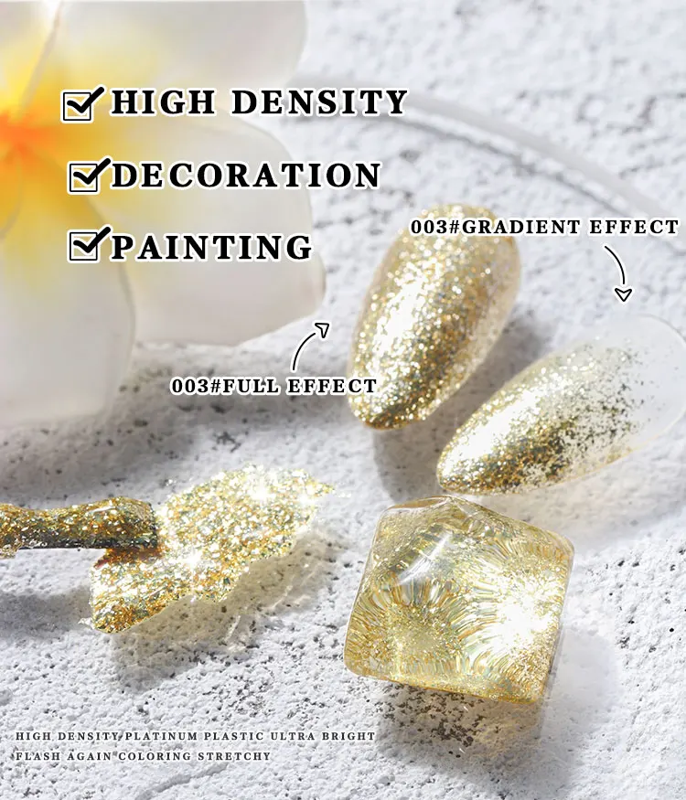 Hs Private Label 6 Colors Long Lasting Soak Off Uv Led Metal Effect ...