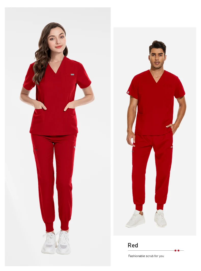 Bright Color Design Women Wear Scrub Suits 42118 Salon Uniform