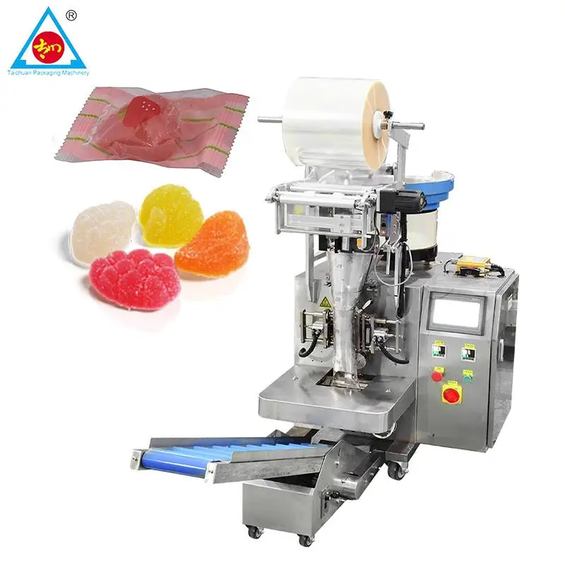 Small Food Pouch Packing Machine Soft Candy Gummy Bear Counting Packing ...