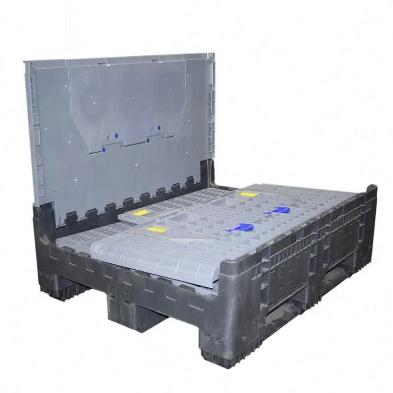 1200*1000*810mm * Warehouse Storage Pallet Box Stackable Crate Foldable ...