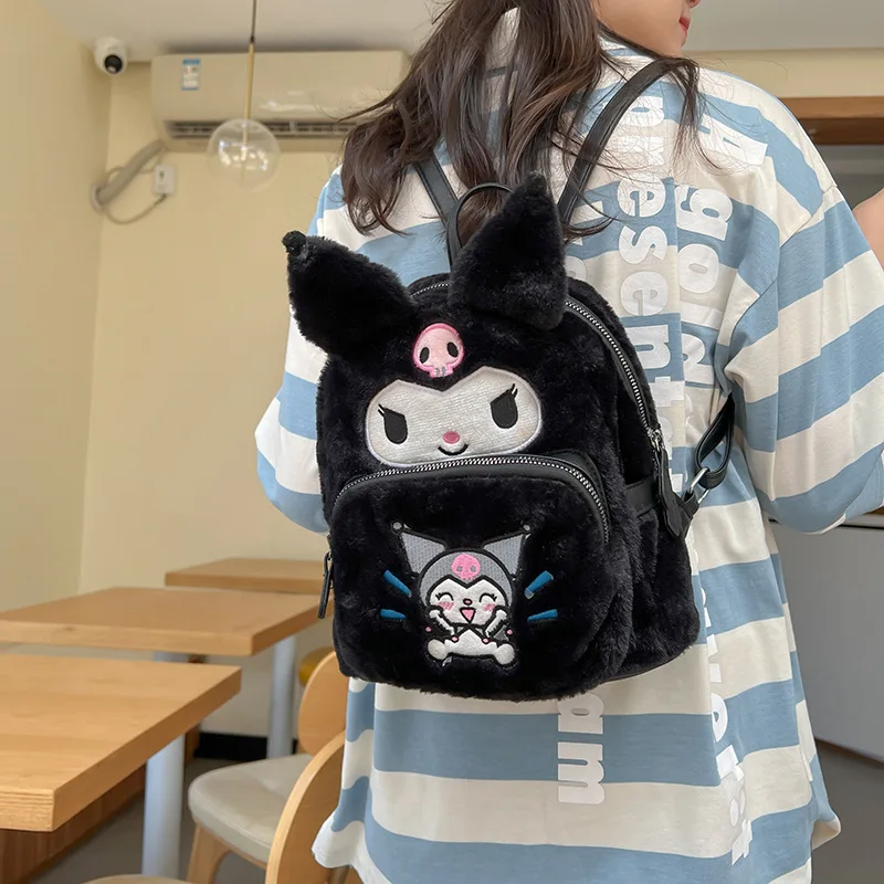 Botu New Sanrio Series Cartoon Plush Backpack Kitty Kuromi Anime ...