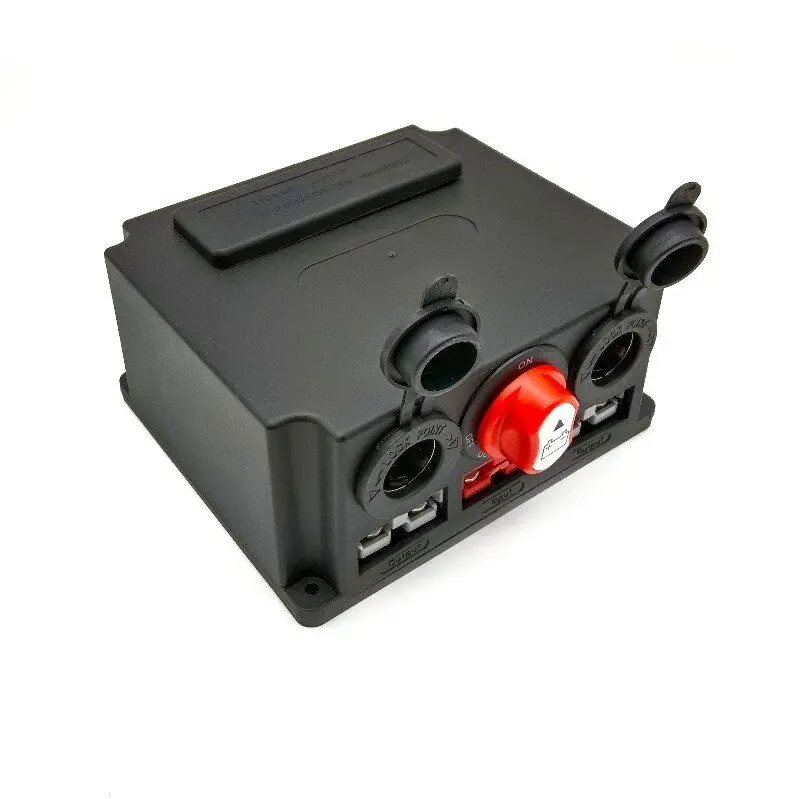 12V Mini Power Box - Dual USB Charger with Battery Control