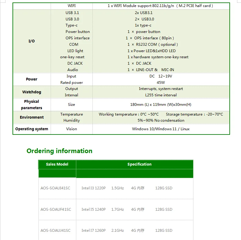 4k/5k/8k Display Ops Pluggable Computer Supports 102 Inches Aio ...