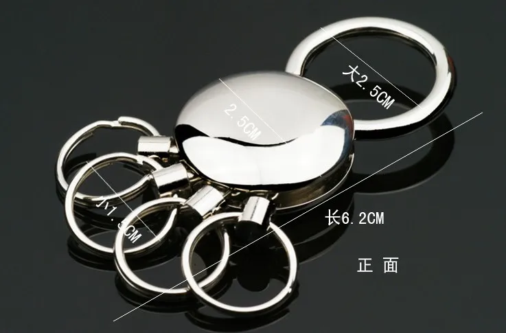 4 Loops Hanged Keychain Key Ring Custom Logo Detachable Key Chain Key ...
