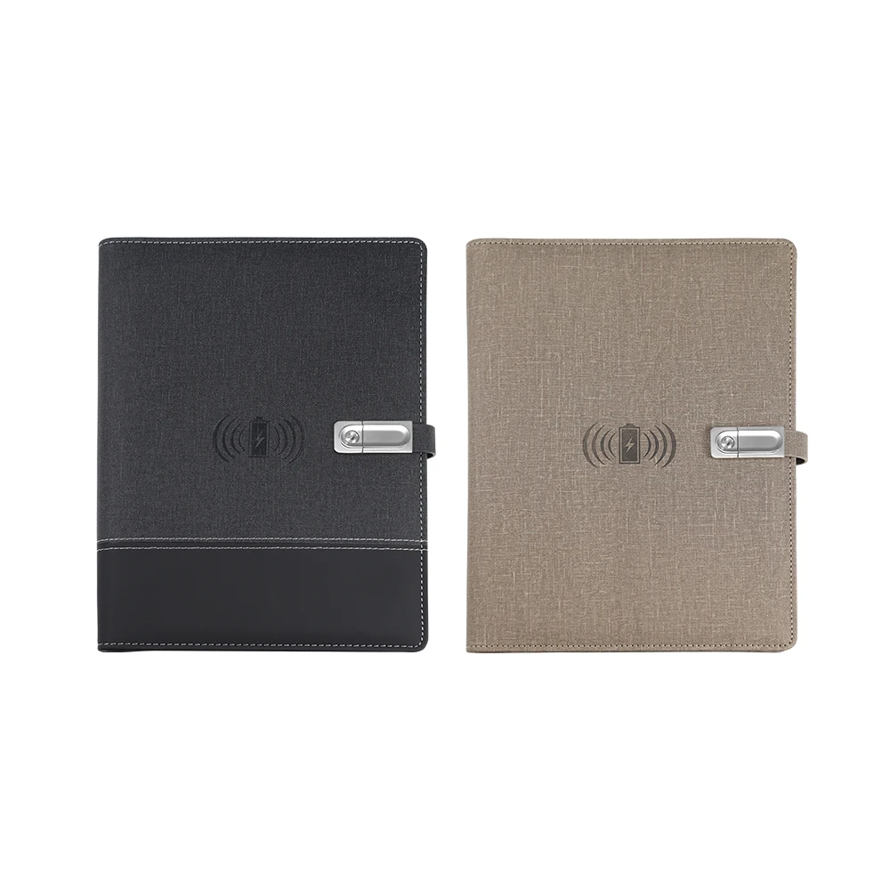 Multi-functional A5 Wireless Charging Notebook With Speaker USB Flash ...