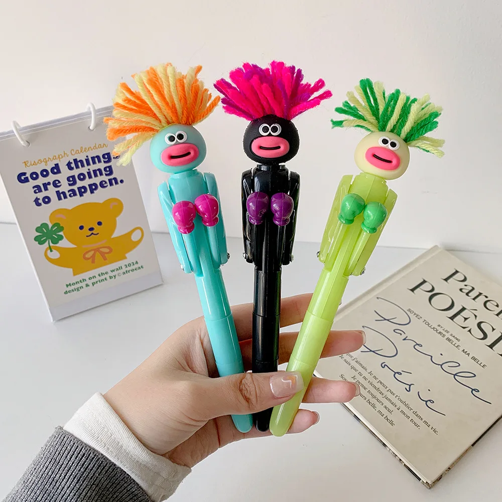 Interactive Cartoon Doll Ballpoint Pen Stress-Relieving Design,Multiple ...