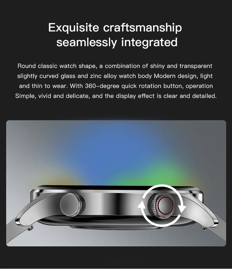 CURREN R2S Smartwatch - Fitness & Waterproof Features