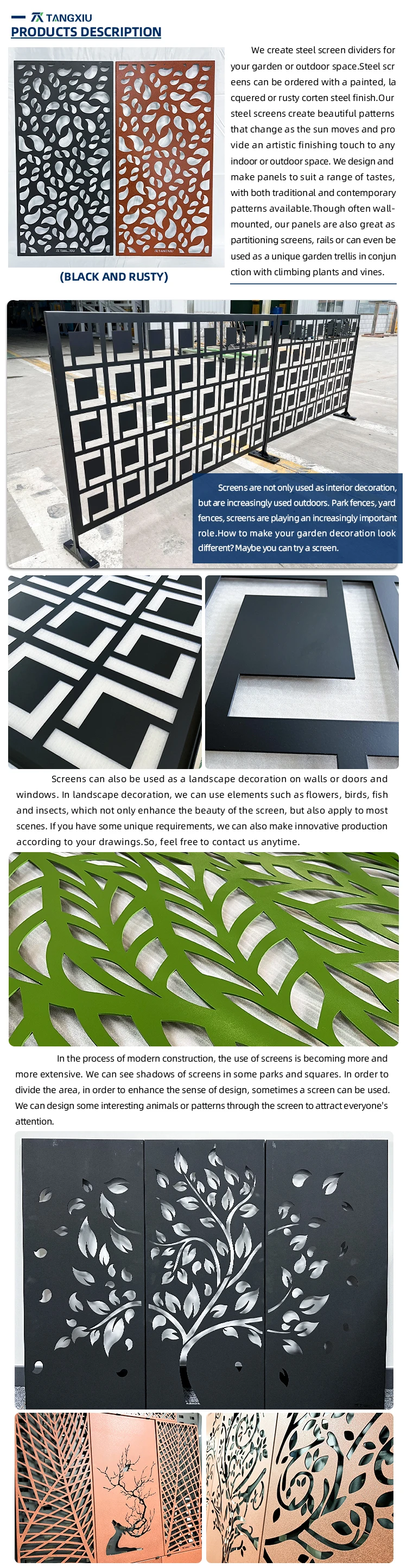 Wrought Iron Metal Outdoor Balcony Privacy Screen Metal Screens - Buy ...