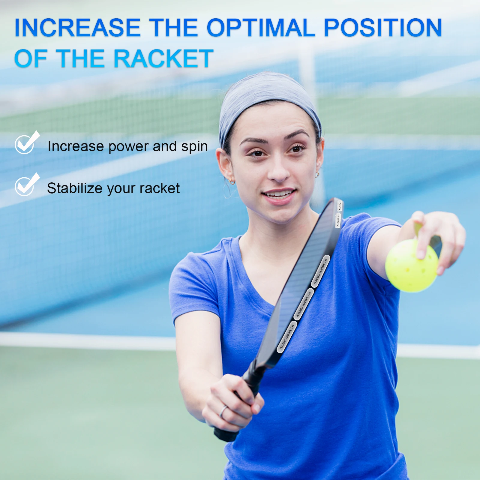 Pickleball Racket Lead Tape Weights - Adjust Paddle Balance