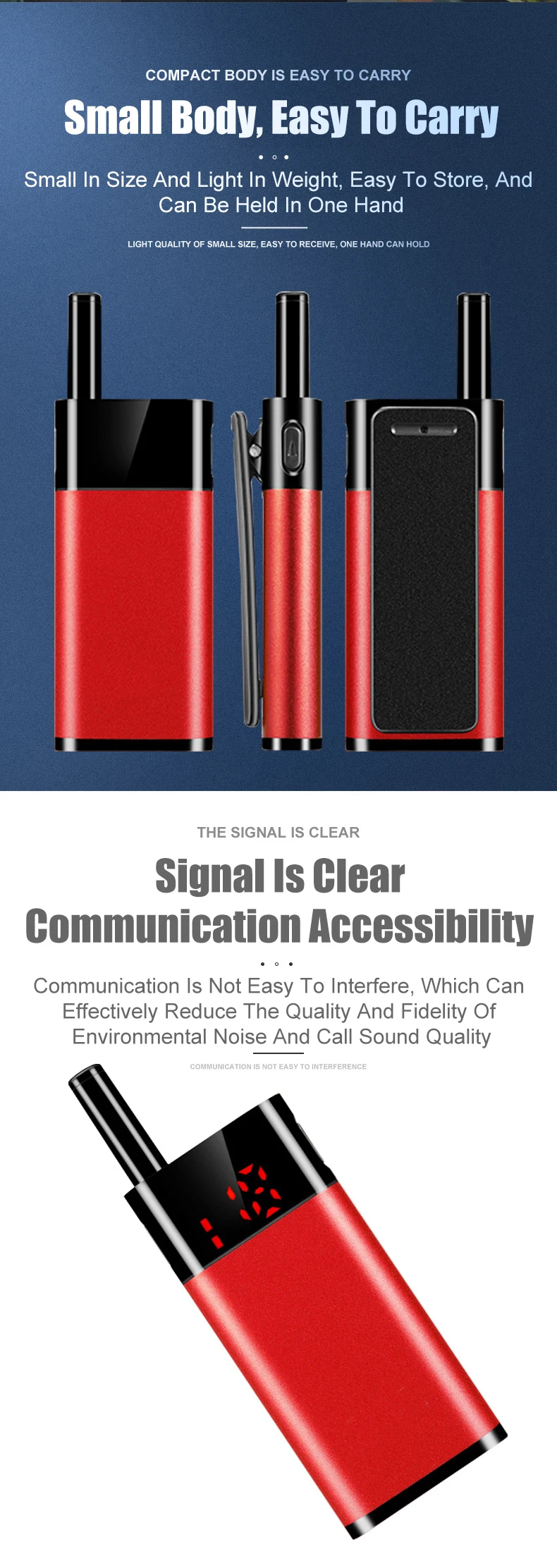 Ear Hook Intercom Beauty Salon Waiter Intercom Walkie Talkie Long Range ...