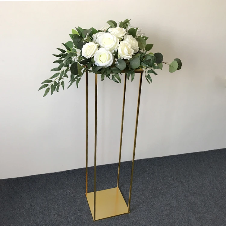 Tables Decoration Flowers Rack Vase Gold Tall Metal Flower Stand For ...