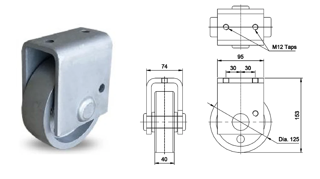 Good Sale Iron Caster Customized Transformer Roller Cast Wheel ...