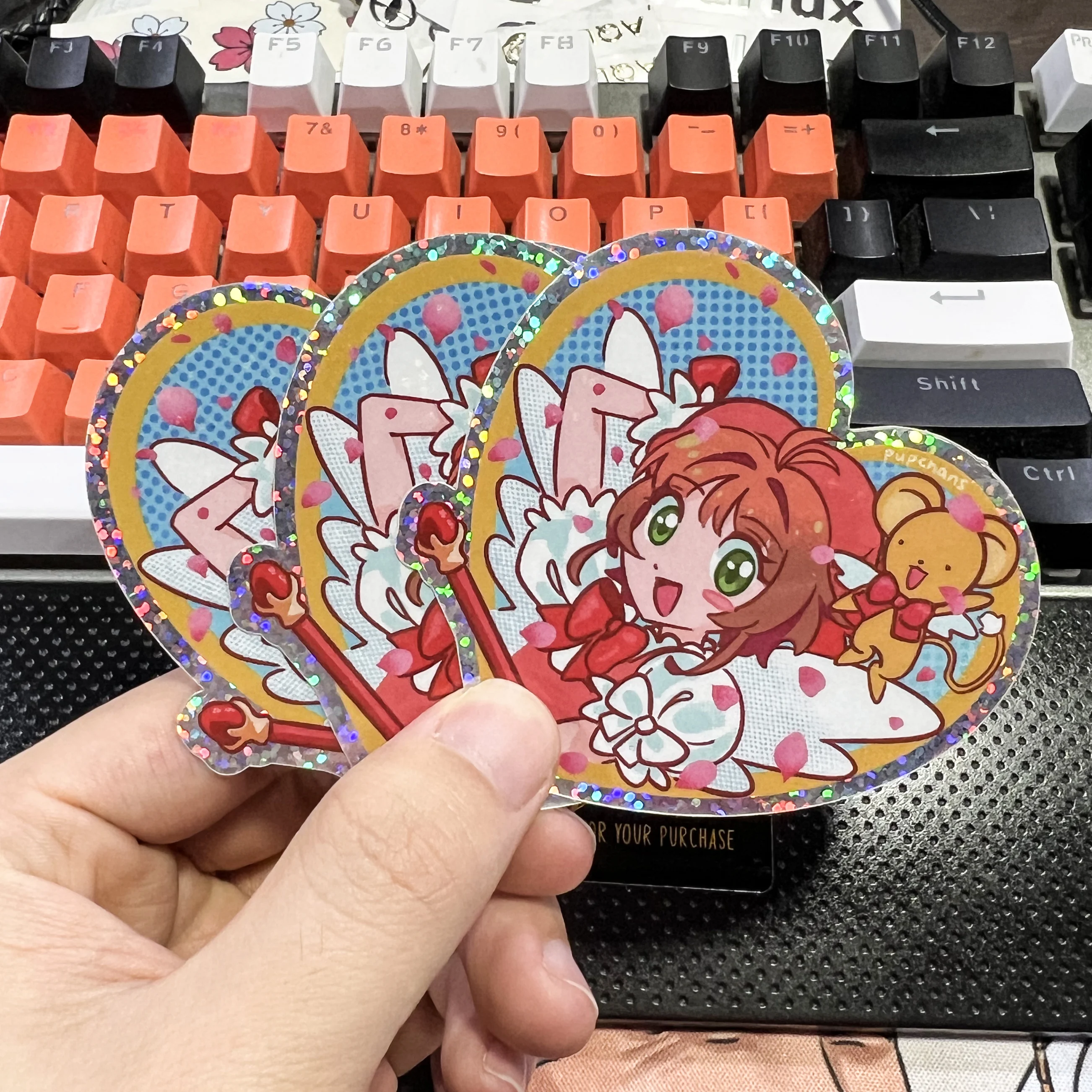 Custom Die Cut Holographic Sticker Paper Self-Adhesive Vinyl with ...