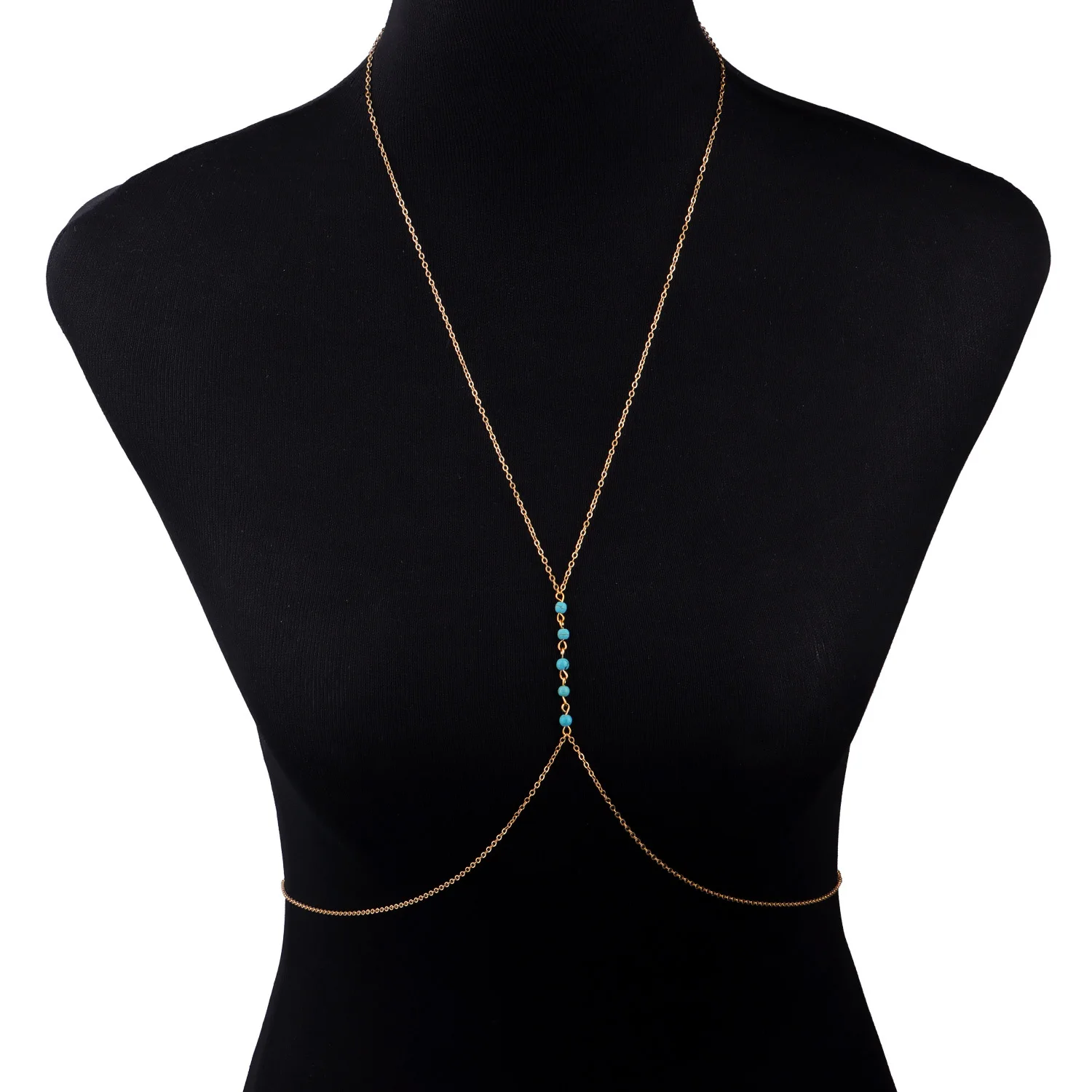Sexy Turquoise Body Chains Ashion Fine Jewelry Body Chain Alloy Full ...