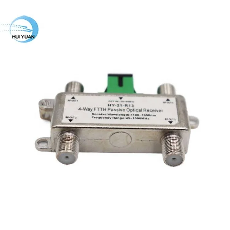 CATV Mini Receiver - FTTH Node with 4 RF Ports & 1 Year Warranty