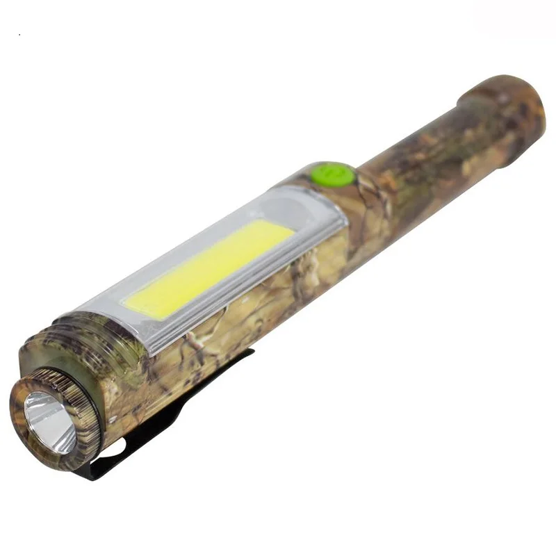 Aluminum High Power Camo Jumbo Cob Led Pen Flashlight - Buy Pen ...