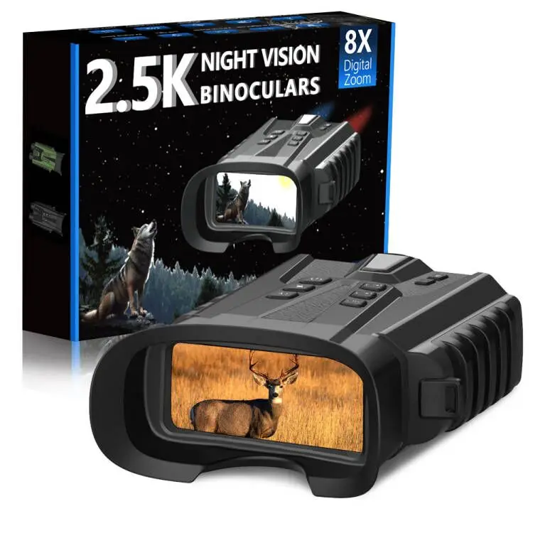 Dt49c Full Color Night Vision Binoculars 2.5k Uhd 8x Zoom 3'' Screen ...