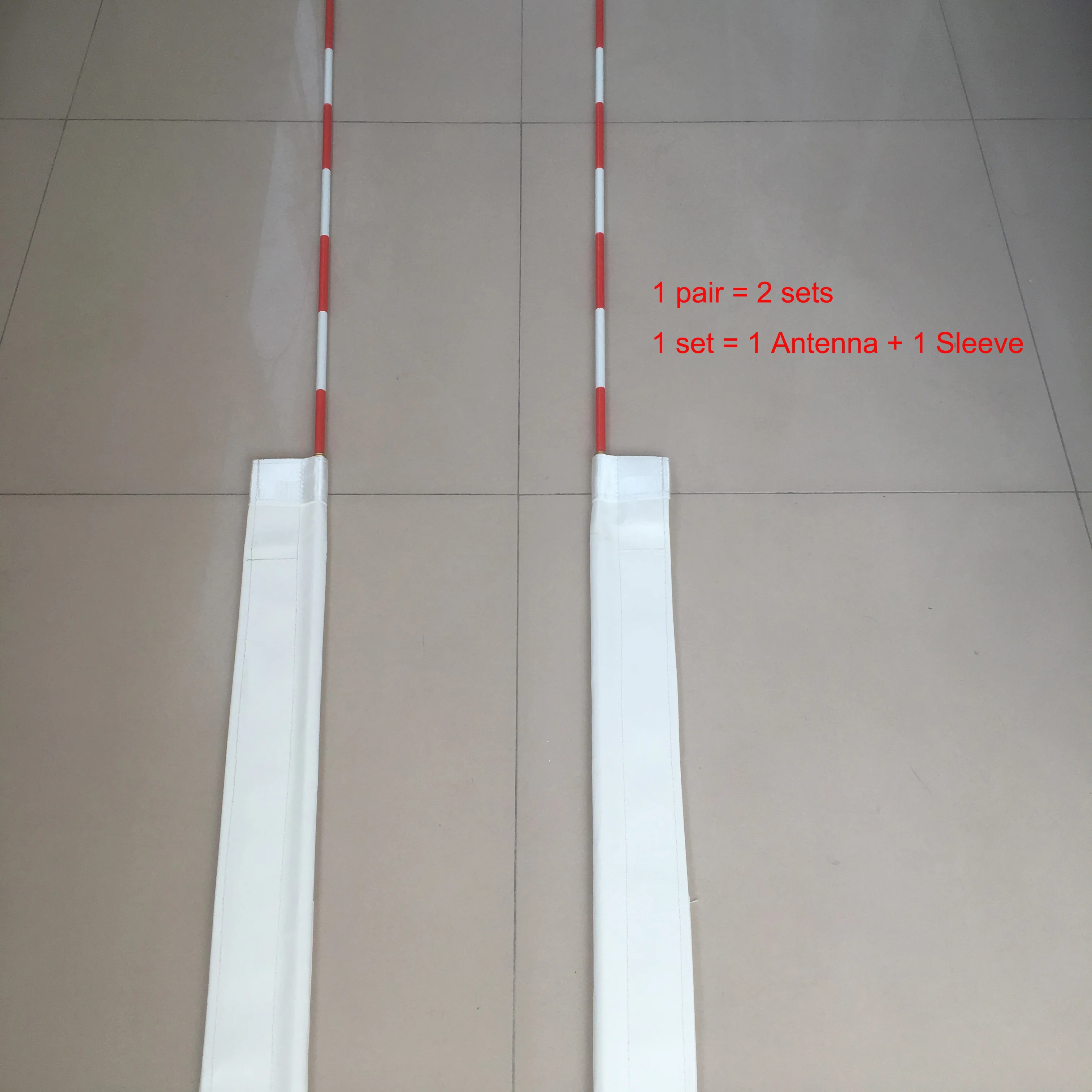 1.8m Fiberglass Volleyball Net Antennas Set - FIVB Standard, Waterproof ...