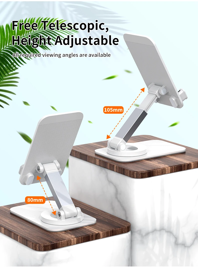 Foldable Telescopic Universal Adjustable Desktop Smart Phone Tablet Pc ...