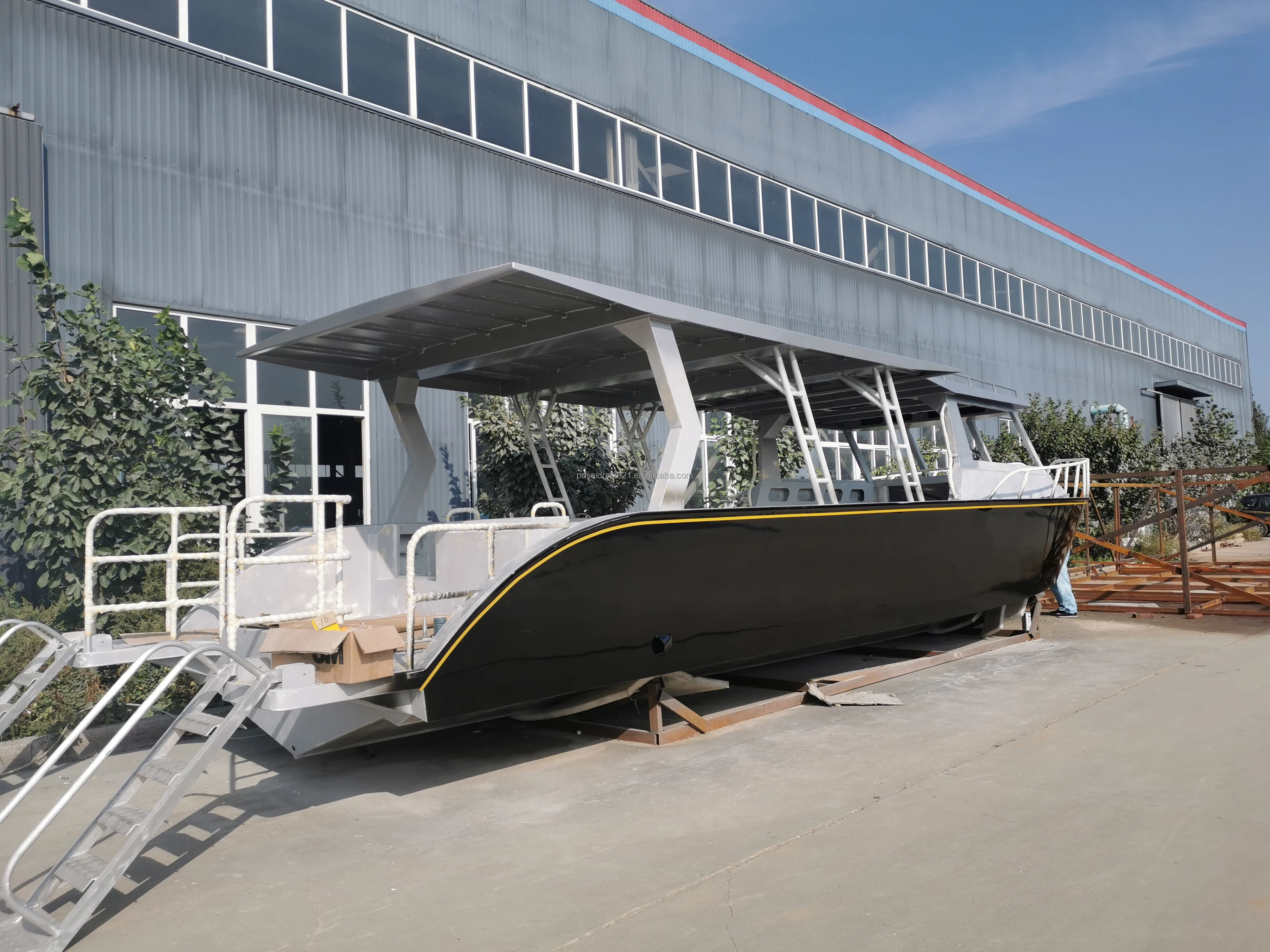 Poseidon 38ft Aluminum Catamaran - Commercial Diving Speed Boat & Water ...