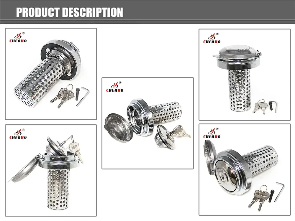 Steel Truck Parts Anti Siphon Fuel Tank Lock Device - 12V Electric ...