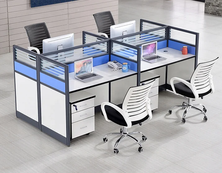 Wholesale Modern Office Desk Cubicles For 4 People Office Cubicle ...