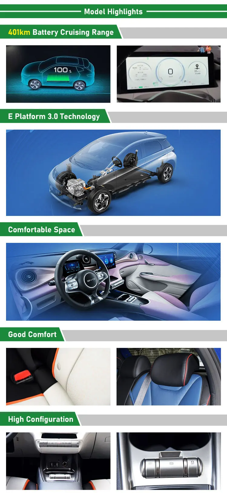 2024 Suv Byd Dolphin Fashion Free Edition 4-door 405km 420 Km Automobiles Pure Ev Electric Car ...