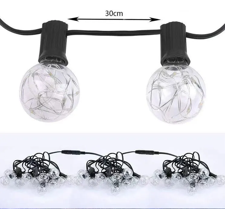 Multi Color Changing Patio Lights Led Outdoor 15 Edison Bulb Festoon ...