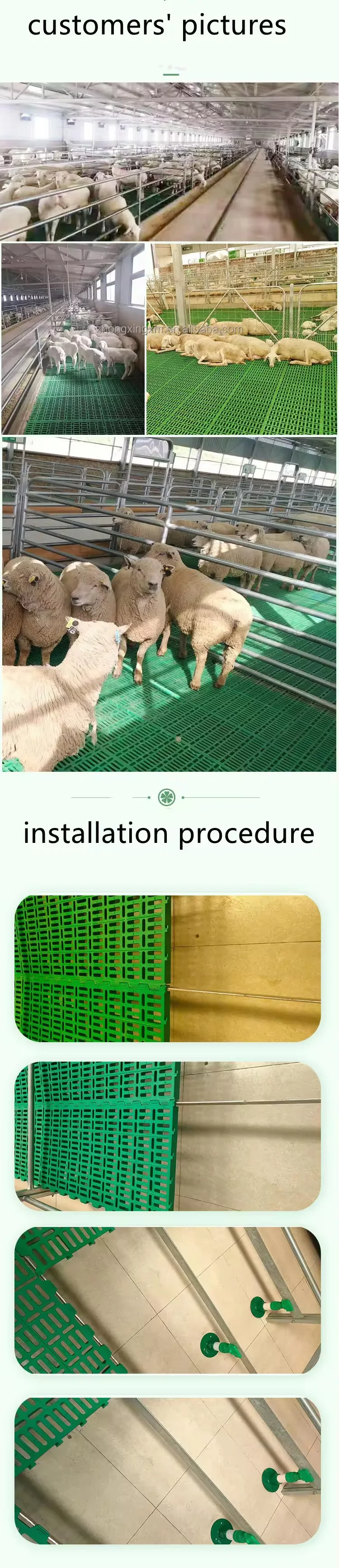 Plastic Pallets for Goat Farm / High Strength Double Grids Plastic ...