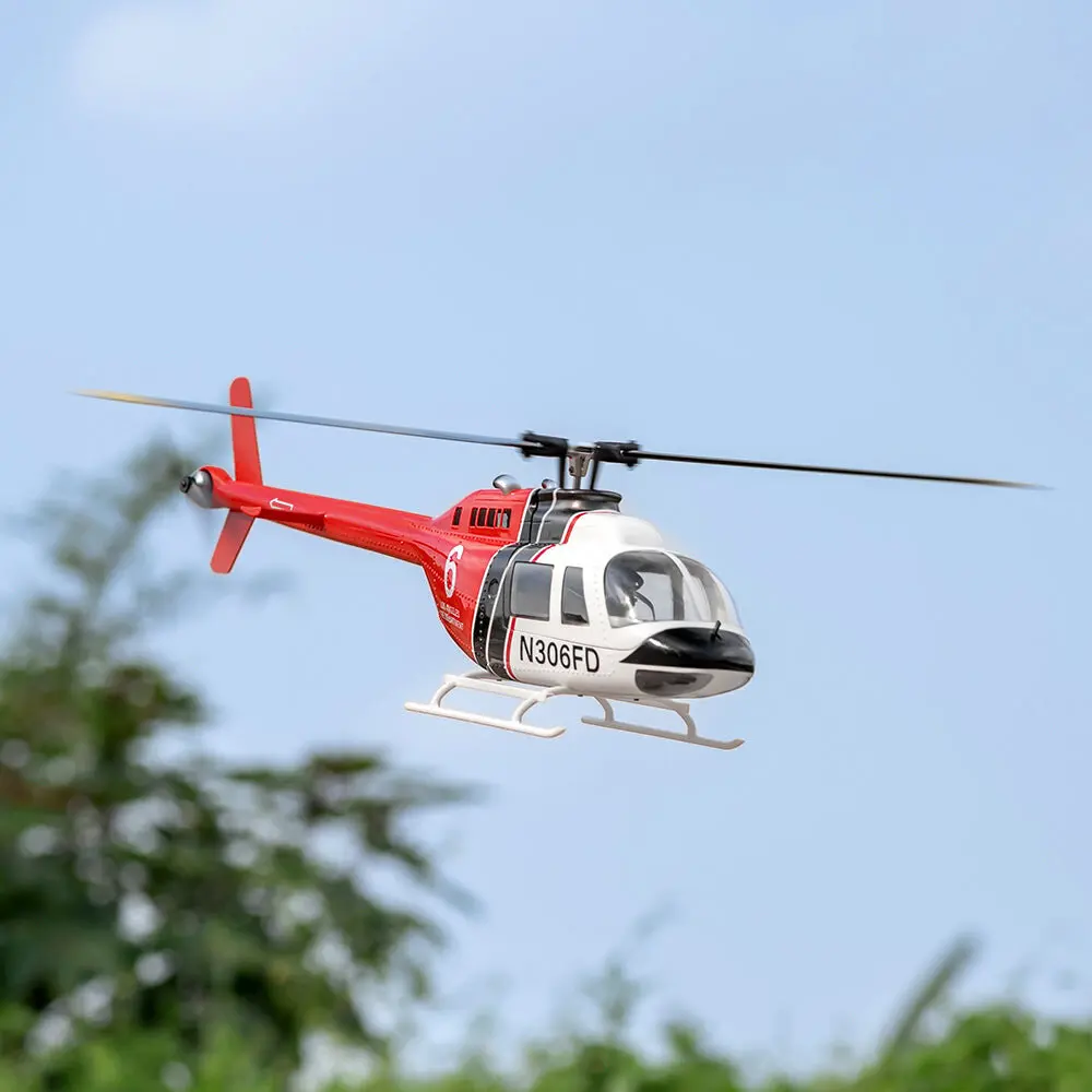 FLY WING Bell 206 V2 Class 470 6CH Brushless Motor GPS Helicopter