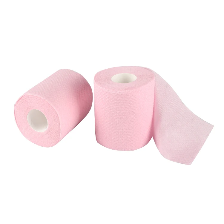 Wholesale Free Sample Tissue Paper Toilet Paper Pink Recycle Soft 2ply