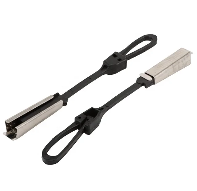Cheap price FTTH Drop wire wedge clamp anchor clamp with plastic shim ...