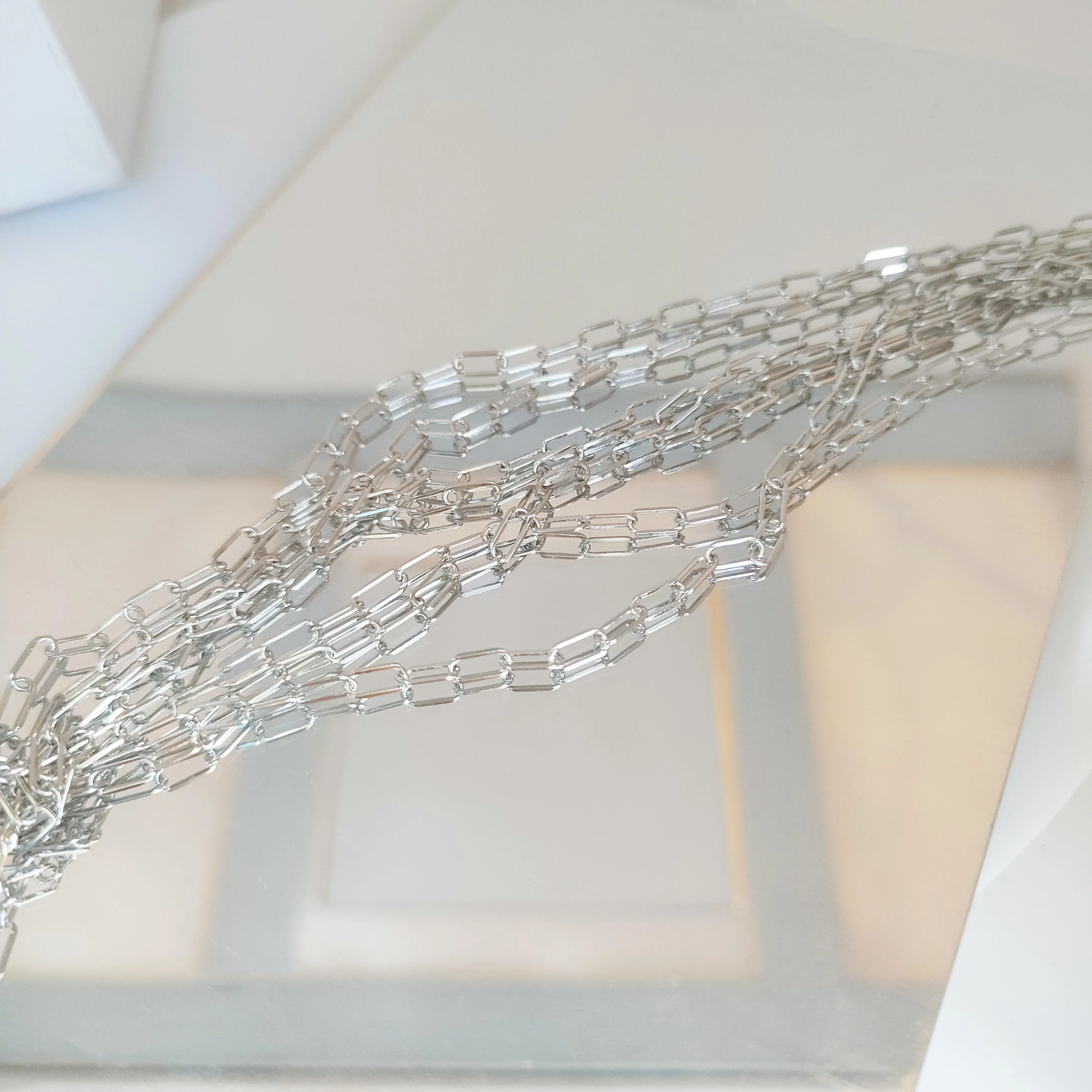 Wholesale 925 Sterling Silver Square Shape Chain 20 Inches Jewelry ...