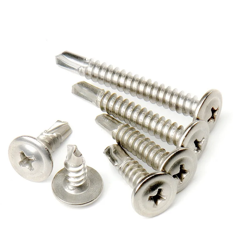 SS304 410 Modified Truss Wafer Phillips Hex Head Tek Roofing Self Drilling Screws for Sheet ...