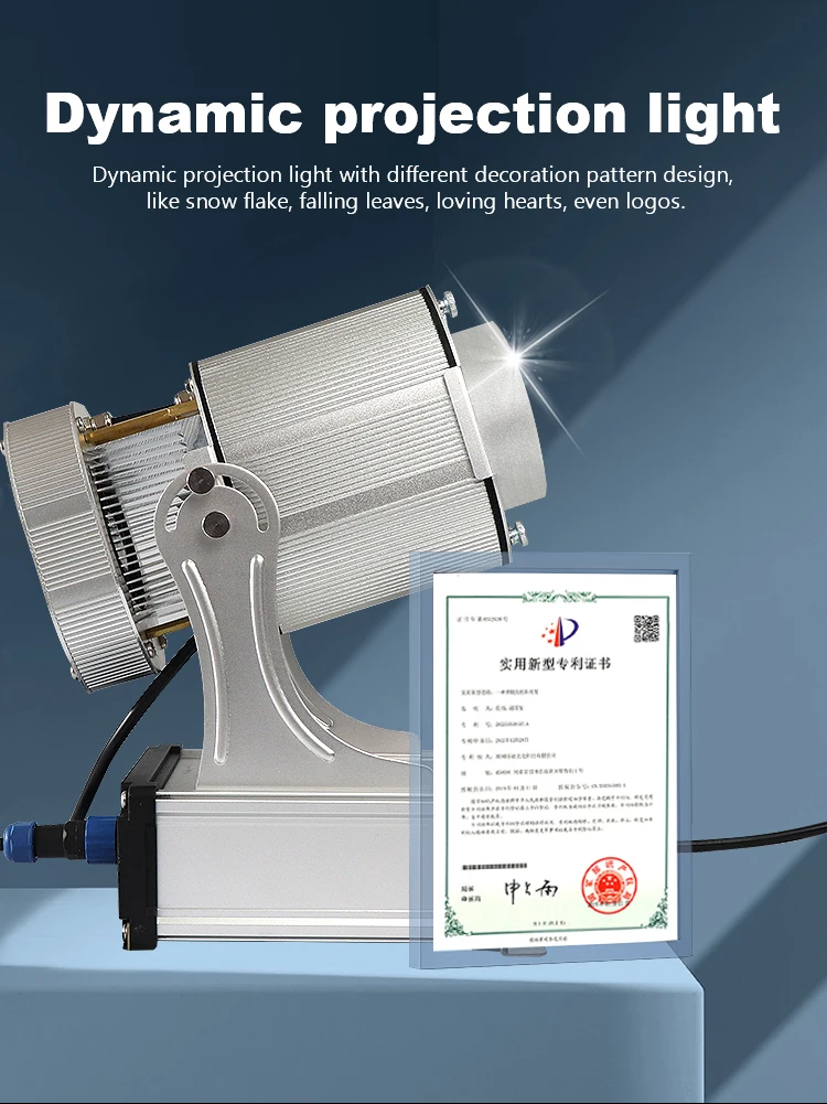 Custom LED Gobo Flashlight - 120W Projector with IP65 Rating