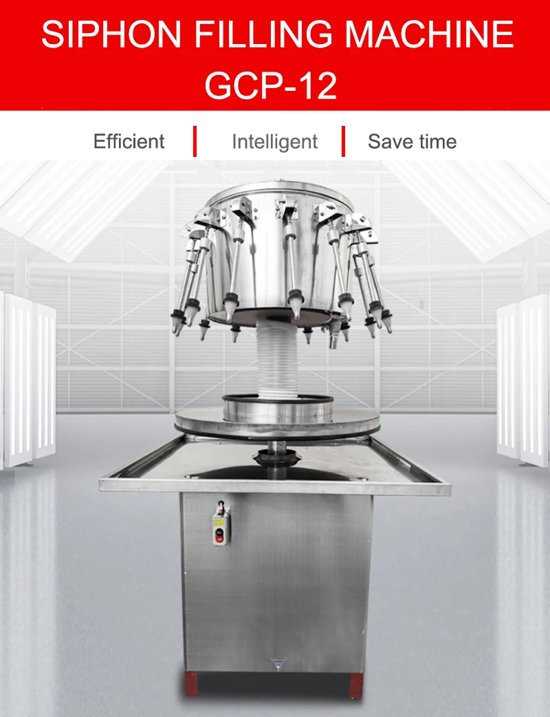 Semi-automatic Manual Siphon Bottle Filler With 14 Nozzles Wine Filling ...