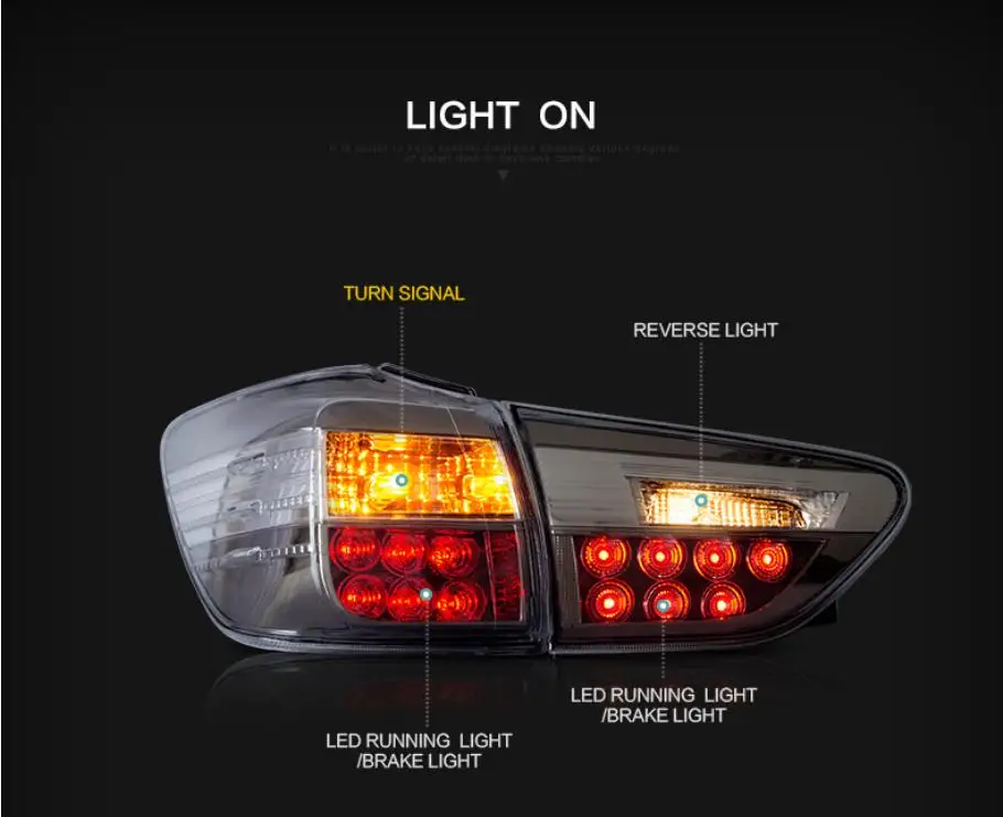 Factory Led Tail Lamp For Toyota Wish 2009 2010 2011 2012 2013 2015 ...