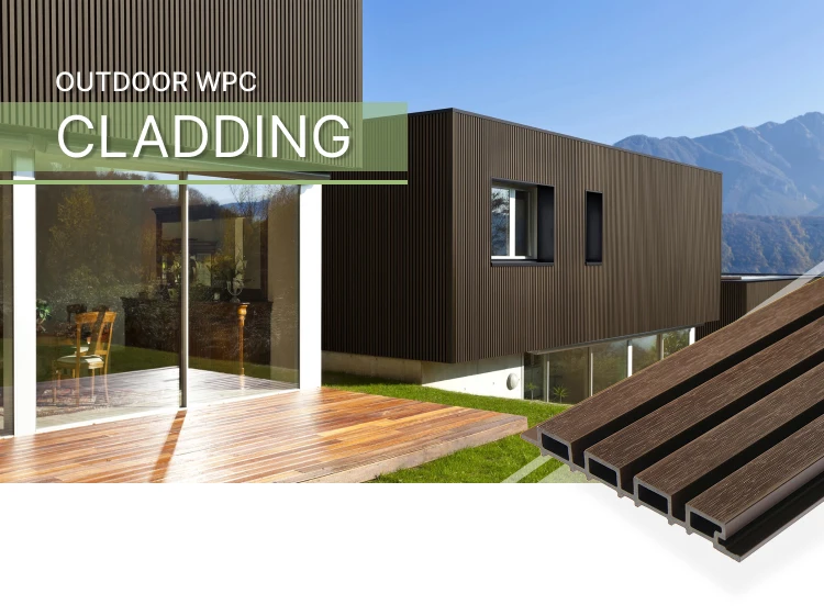 Foju Wpc Siding Fluted Wall Panel Decorative Waterproof Wall Coating ...