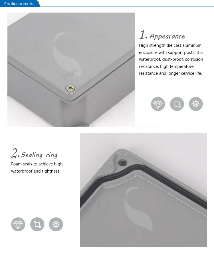 Saipwell Aluminium Metal Box (sp-ag) Wall Mounted Ip66 Waterproof ...