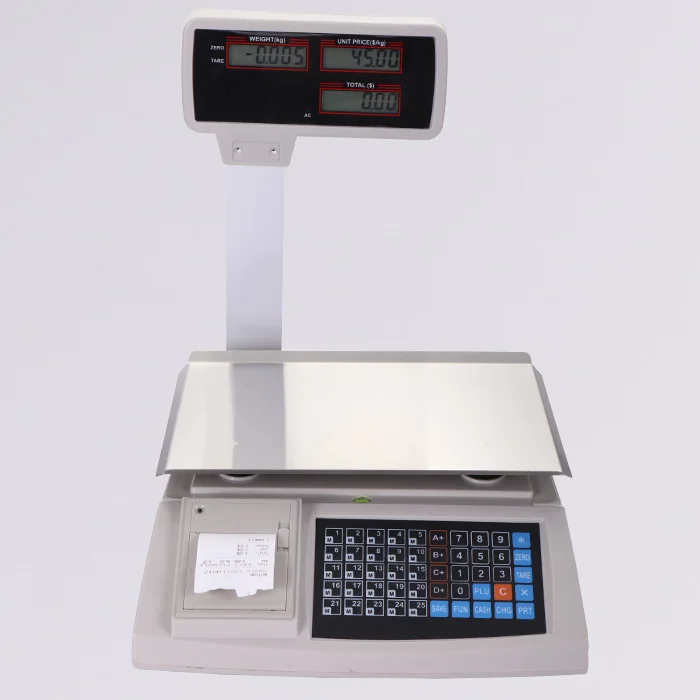 Fruit Vegetable Weighing Scale with Printer - Precision & Convenience