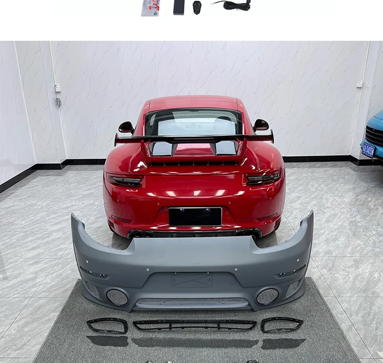 Car Bodykit Carbon Fiber Rear Spoiler Wing 2012-2018 991 Rear Bumper ...