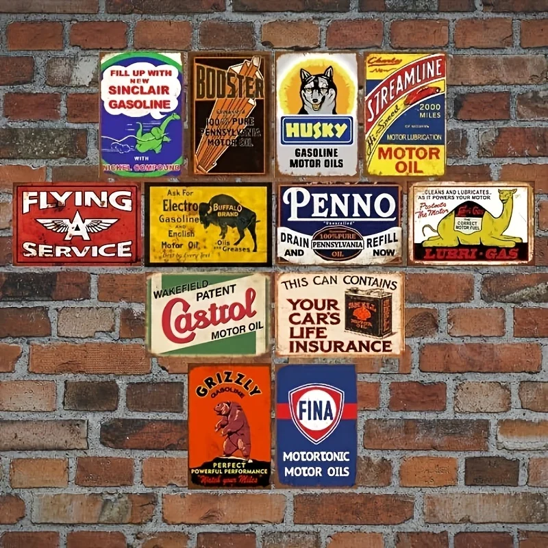 Great Value Gas Oil Metal Poster Custom Vintage Antique Vintage Wall ...