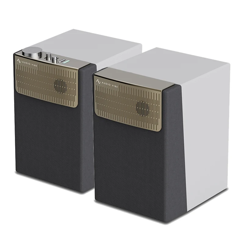 60 Watt Bookshelf Speakers With Bt 5.0 Wired Optical Rca Input Bass And ...